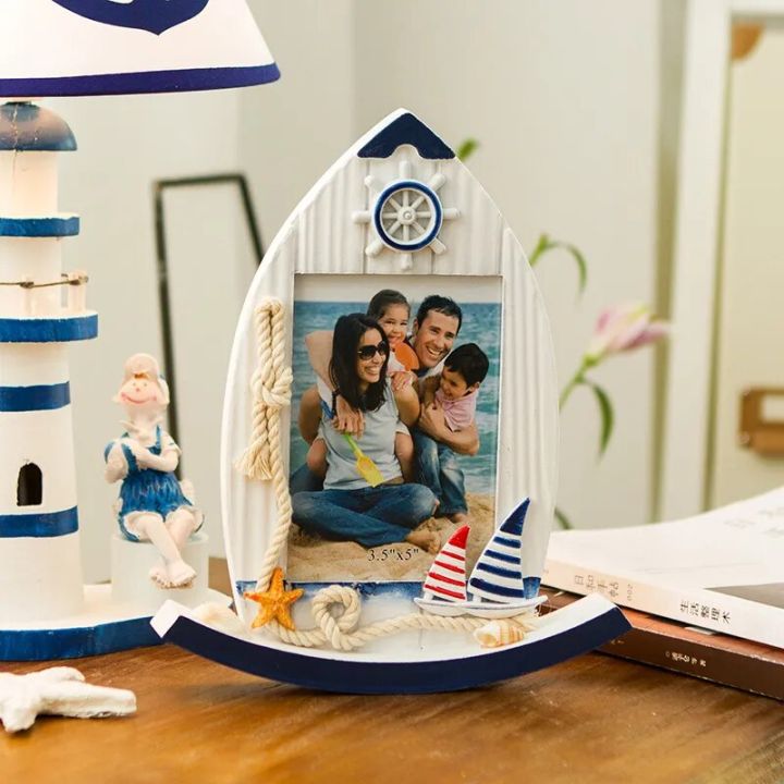 muji MALLVintage 5-inch wooden family photo frame, Mediterranean style ...