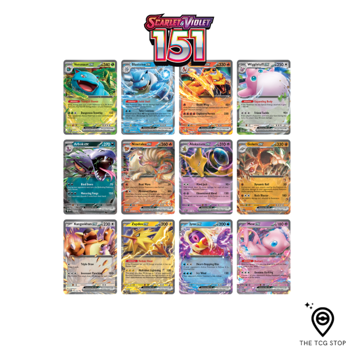 Pokemon TCG - Double Rare EX Singles Scarlet & Violet 151 - Pokemon ...