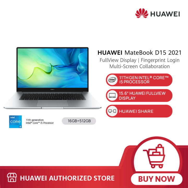 HUAWEI MateBook D 15 Laptop | Intel® Core™i5-11th Gen | 16GB +512GB ...