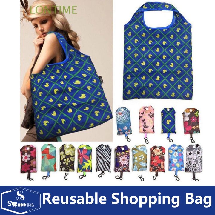 Reusable Bag 12inches Bag for Shopping Foldable Random Design | Lazada PH
