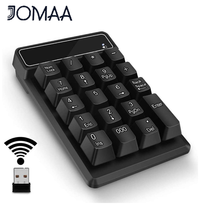 Jomaa Bluetooth Digital Keyboard 2 4g Wireless Waterproof 19 Key