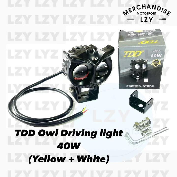 TDD Original 40W Owl Mini Driving Light Led Headlight Dual Color ...