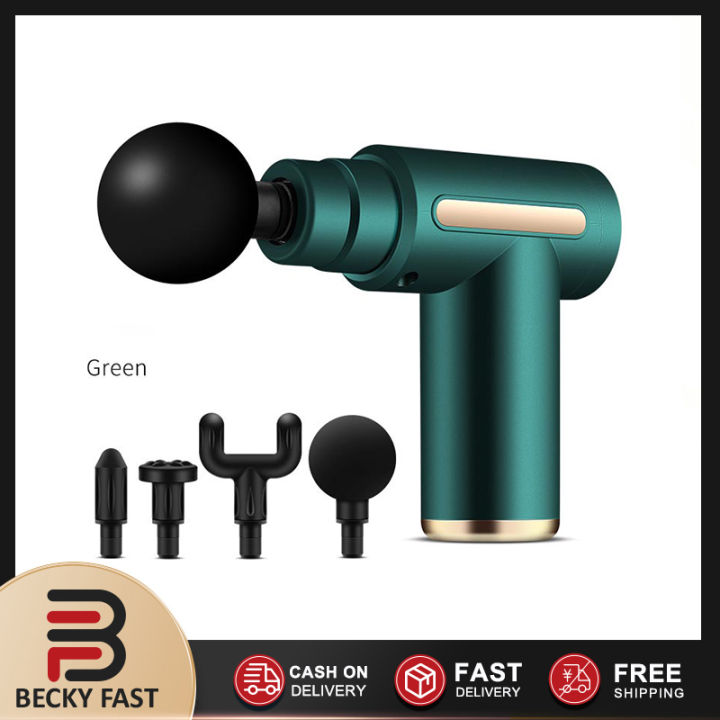 BECKY FAST Mini Fascia Gun Home Portable Muscle Relaxer Charging Mini ...