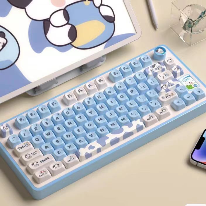 【Keycap Only】Cow Keycap 142 keys MOA Profile PBT Sublimation For Cherry ...