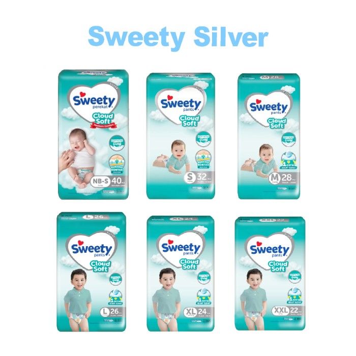 Sweety Silver Pants S36/M28/L26/XL24/XXL22/NBS40TAPE | Lazada Indonesia