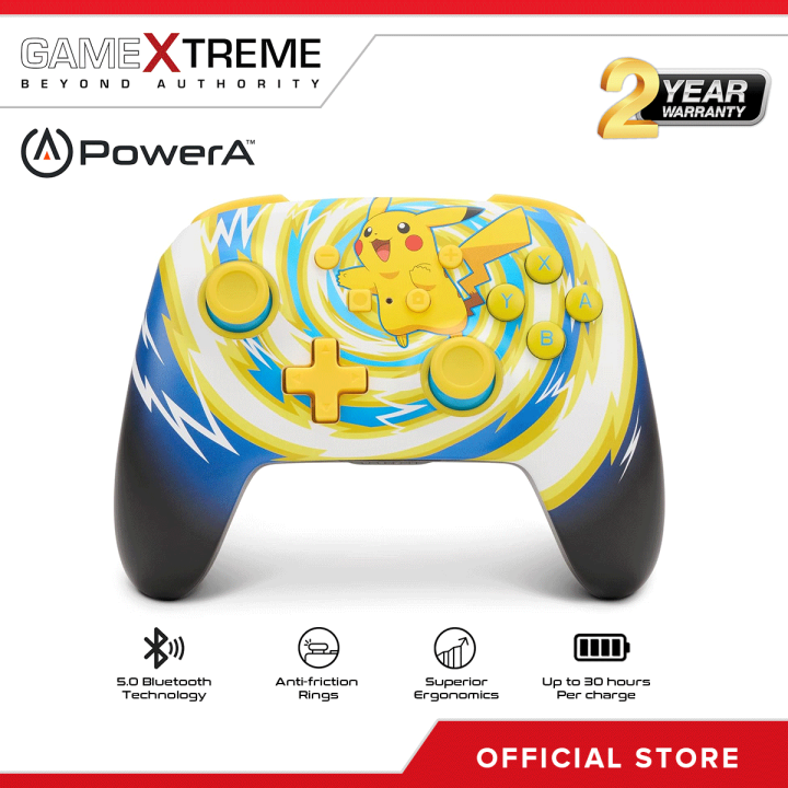 Power A Enhanced Wireless Controller for Nintendo Switch Pikachu Vortex ...