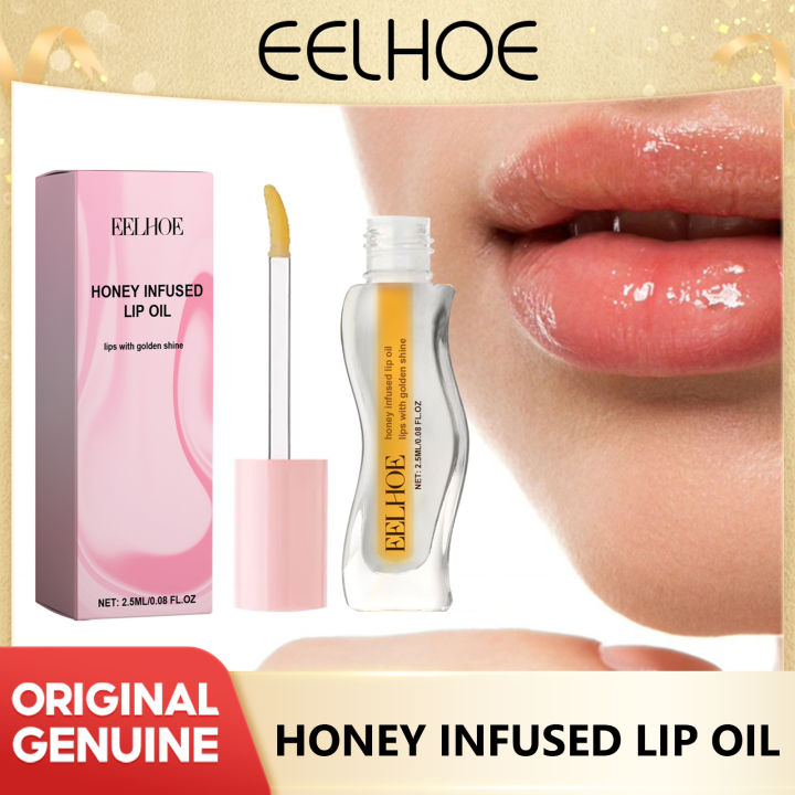 Eelhoe Honey Infused Lip Oil Moisturizing Anti-Dry Lip Repair ...