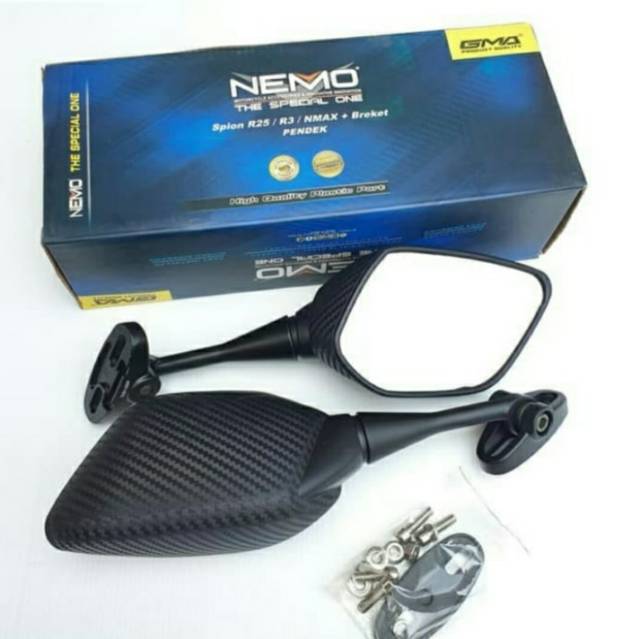 Spion R25 Carbon Yamaha Nmax Merk Nemo Universal | Lazada Indonesia