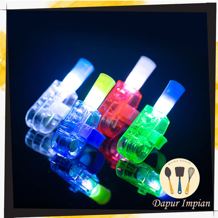 👨🏻‍🍳👩🏻‍🍳LED投影手指灯 Mini LED Finger Flashlight Projector Ring Light Toy ...