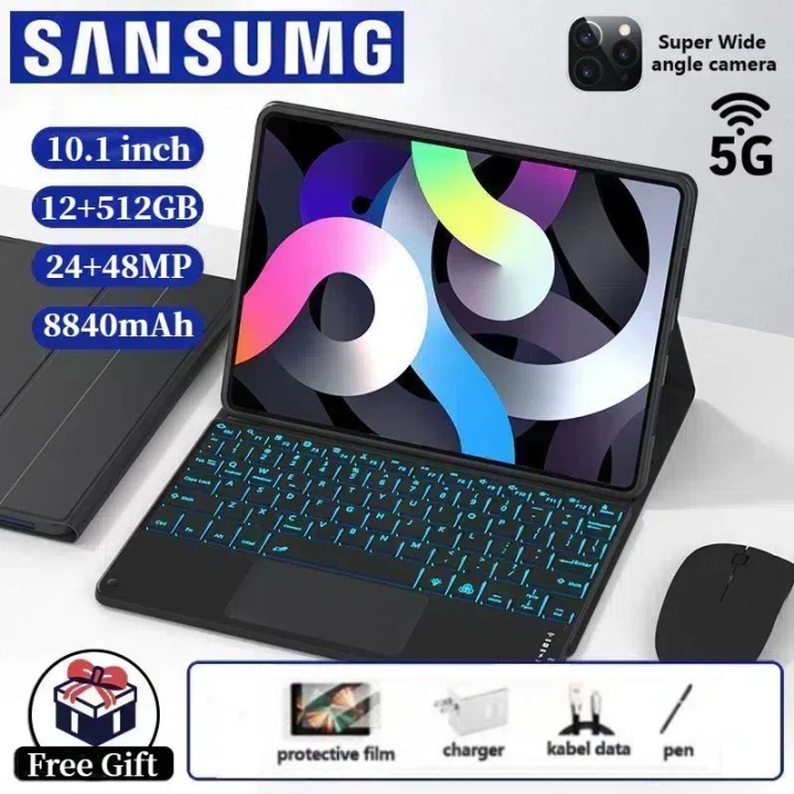 【Buy1Take5】Portable Tablet SΛMSUNG S10 Tablet 10.1inch 12GB+512GB WIFI ...