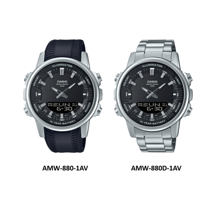 นาฬิกา Casio แท้ รุ่น AMW-880D-1A ,AMW-880-1A นาฬิกาผู้ชาย ของแท้ 100% ...