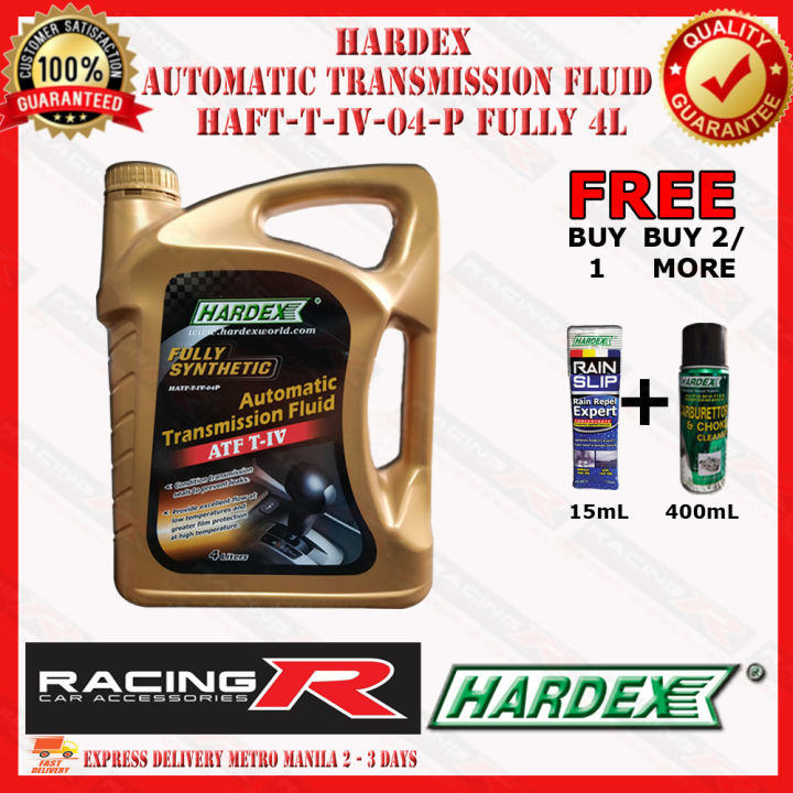 HARDEX AUTOMATIC TRANSMISSION FLUID HATF-T-IV-04-P (4 LITERS) 4x4b ...