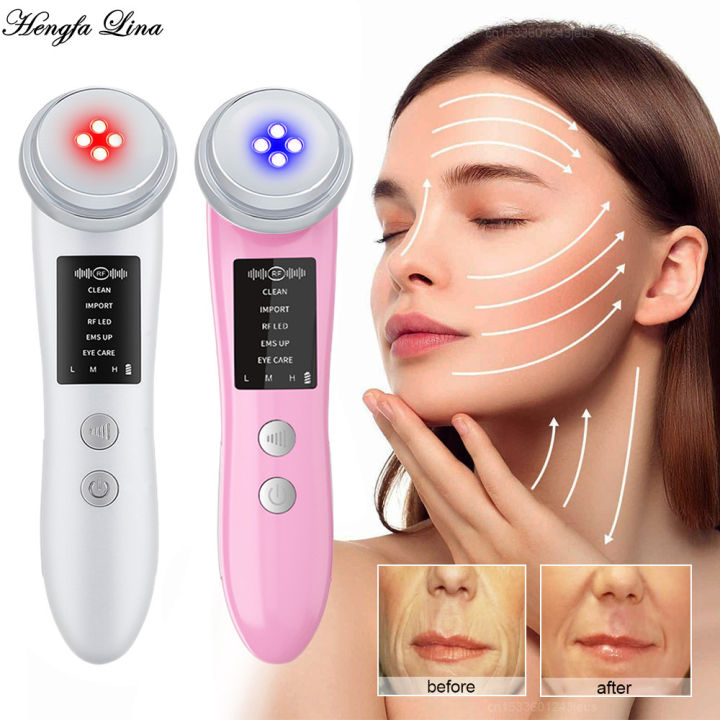 Radio Frequency Skin Tightening EMS Massager for Face Lifting Eye ...