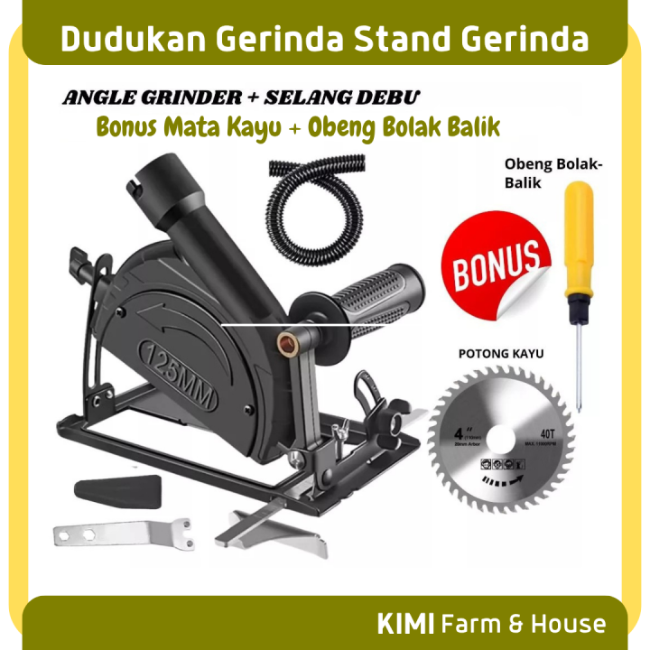 Free Mata Kayu 40T Dan Obeng Bolak Balik Dudukan Gerinda Stand Holder ...