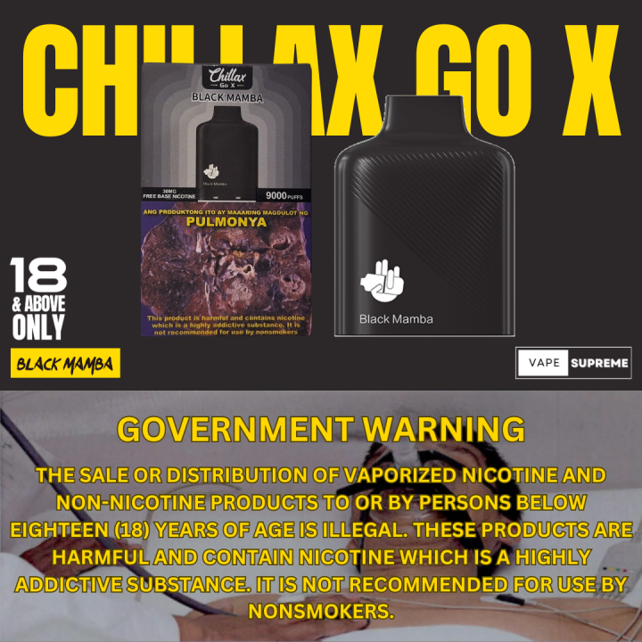 CHILLAX GO X 9000 PUFFS POD ONLY | Lazada PH