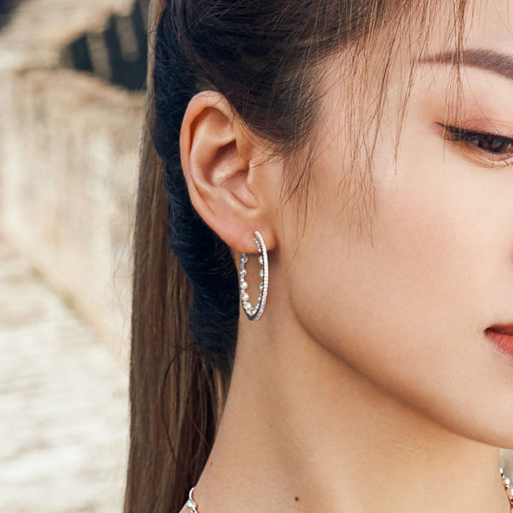 APM Monaco baby pearl ring earrings female element ring earrings design ...