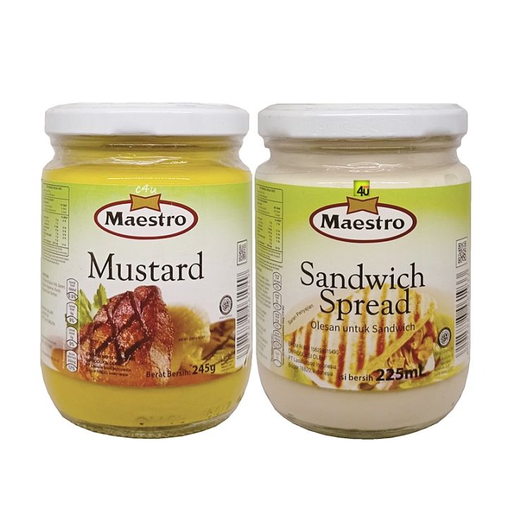 Maestro - Mustard & Sandwich Spread - Kemasan JAR | Lazada Indonesia