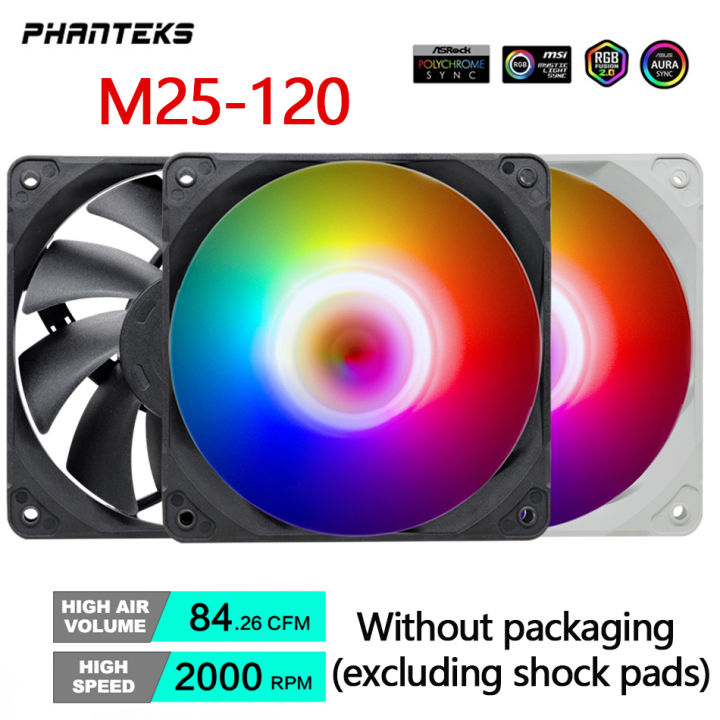 Phanteks M25-120mm 5V/3PIN ARGB PC Case Cooling Fan 4pin PWM ...