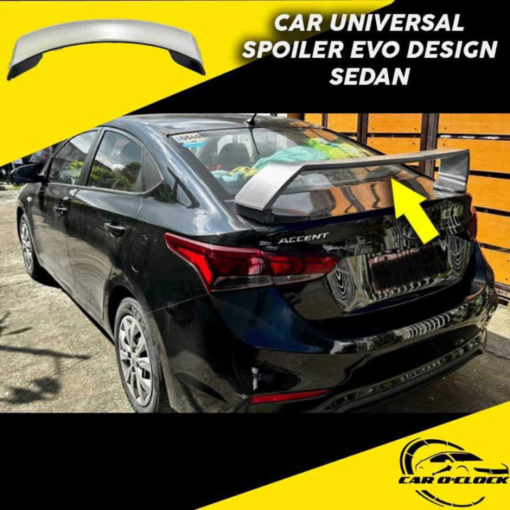 CAR UNIVERSAL SPOILER EVO DESIGN SEDAN | Lazada PH