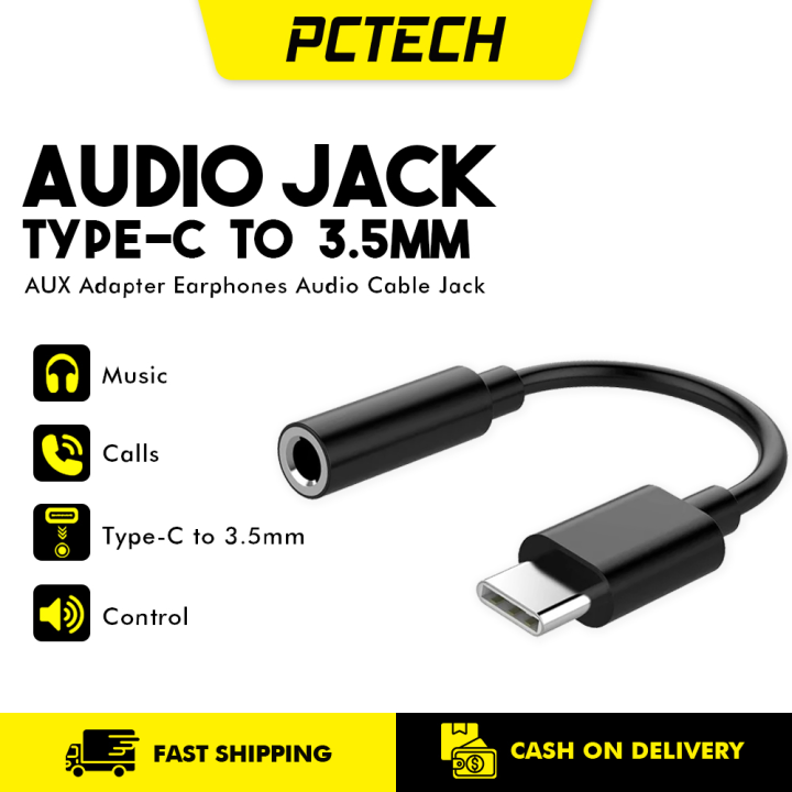 Digital Type-C To 3.5mm AUX Headphone Adapter Type C 3.5 Jack Earphones Audio Cable | Lazada PH