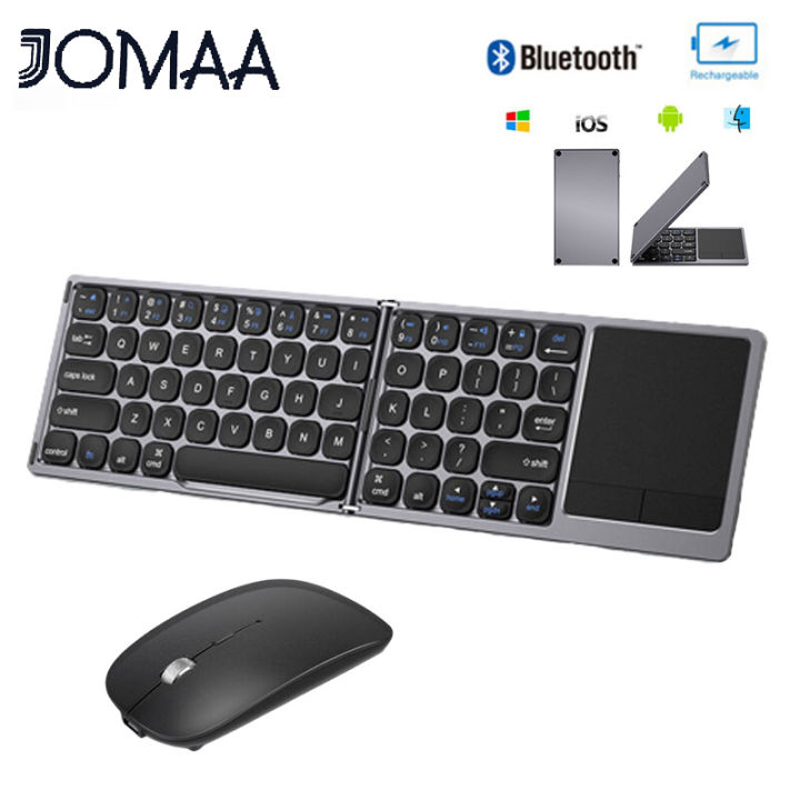 JOMAA bluetooth keyboard and mouse Foldable Bluetooth wireless keyboard ... JOMAA bluetooth keyboard and mouse Foldable Bluetooth wireless keyboard ...