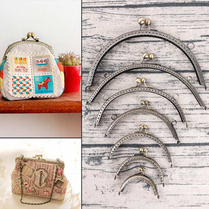 จำกัดความร้อน Retro ดอกไม้โลหะอัลลอยด์กระเป๋า DIY Craft Clasp Lock ...
