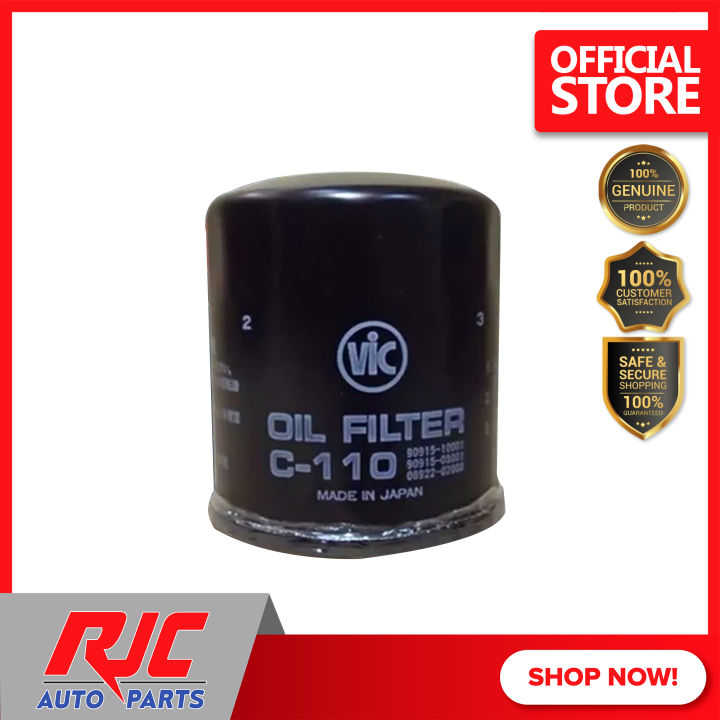 Vic Oil Filter C-110 C110 Corolla /Vios /Altis / Avanza / Yaris | Lazada PH