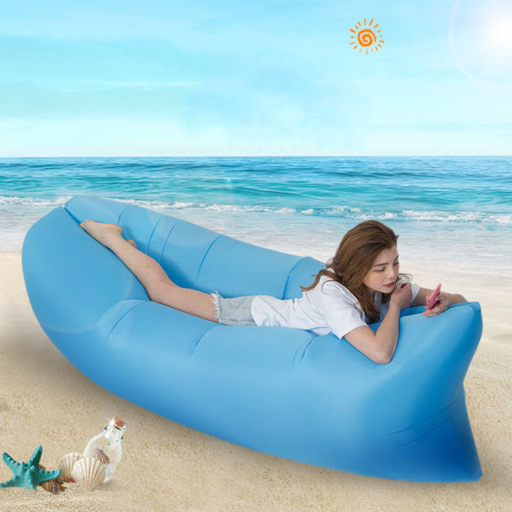 Inflatable Wind Picnic Camping Lamzac Air Lazy Sofa Lounge Bed Outdoor ...