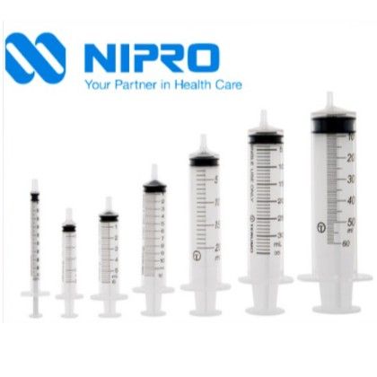 Nipro Syringe Without Needle กระบอกฉีดยา ไม่มีเข็ม จำนวน 1 ชิ้น ขนาด 1 ml / 3 ml / 10 ml / 20 ml ...