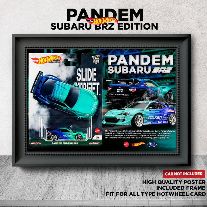 Frame Hotwheel Pandem Subaru BRZ Poster With Frame | Lazada