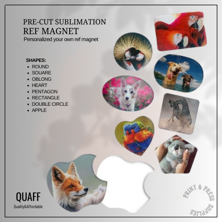 PP Supplies- QUAFF Pre Cut Sublimation Ref Magnet (5 pcs per pack ...