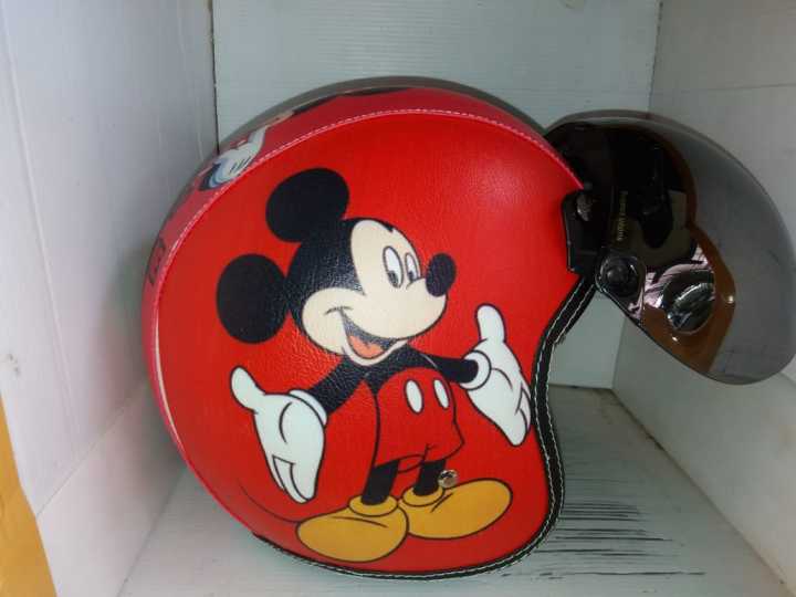 Helm Bogo Motif MICKEY MOUSE Sudah Dilengkapi Kaca | Lazada Indonesia