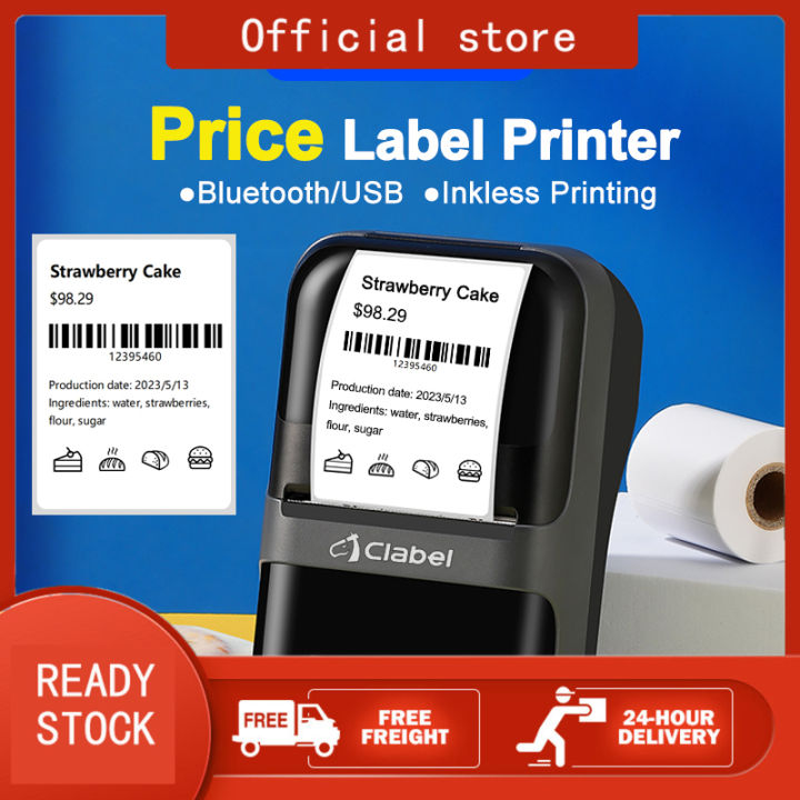 【Local Delivery】 Clabel 220B Multifunctional Label Printer Portable ...