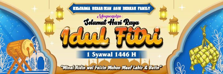 Cetak Spanduk Banner Ucapan Selamat Hari Raya Idul Fitri 1 Syawal 1446 ...