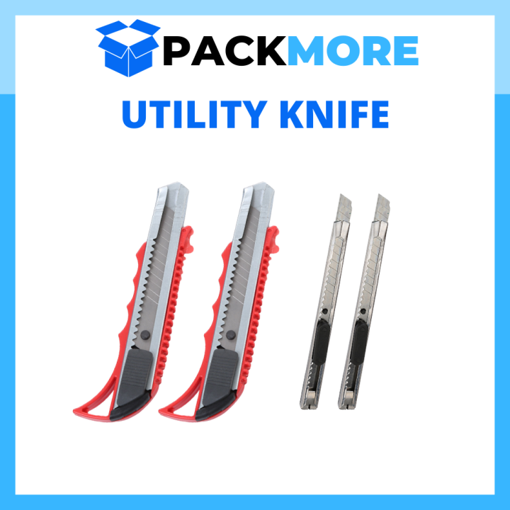 Utility Cutter Knife Small Cutter Blade Refill Wallpaper Office School Workplace Mata Pisau ...