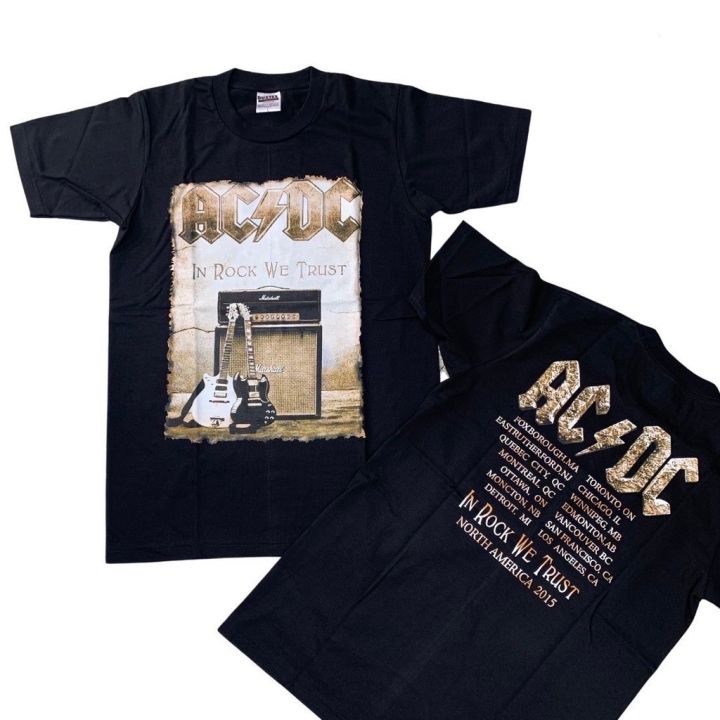 เสื้อยืดวง band AC015 เสื้อยืดวงร็อค ACDC เสื้อเอซีดีซี วินเทจ | Lazada ...