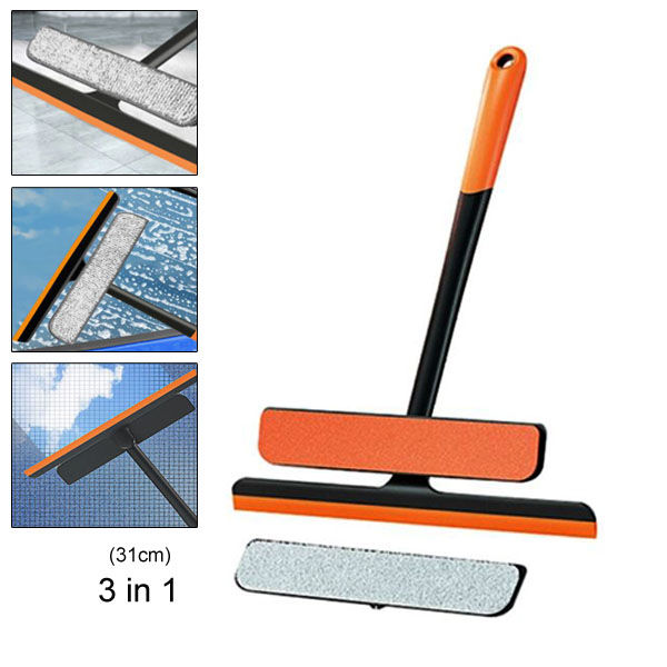 GLASSWIPER001 - Rotating Glass Cleaning Tool 3 in 1 Window Brush Wiper ...