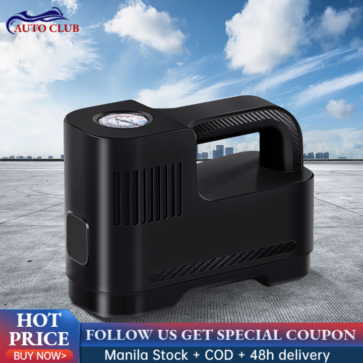 Air Compressor Portable 12v Smart Car Air Pump Air Compressor With Led ...