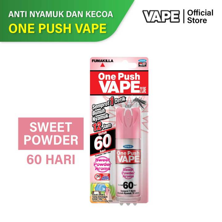 Fumakilla OnePush Vape Obat Nyamuk Sweet Powder 16ml | Lazada Indonesia