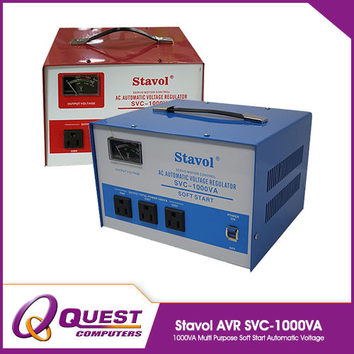 Stavol AVR SVC-1000VA 1000VA Multi Purpose Soft Start Automatic Voltage ...