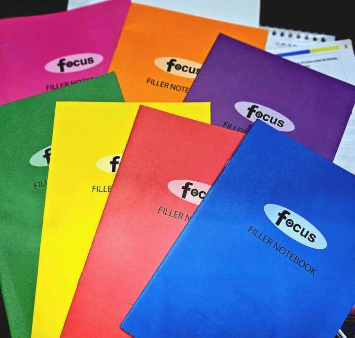 FILLERS FOCUS BRAND (A5 SIZE 150MM X 215MM ) Sold per pack assorted ...