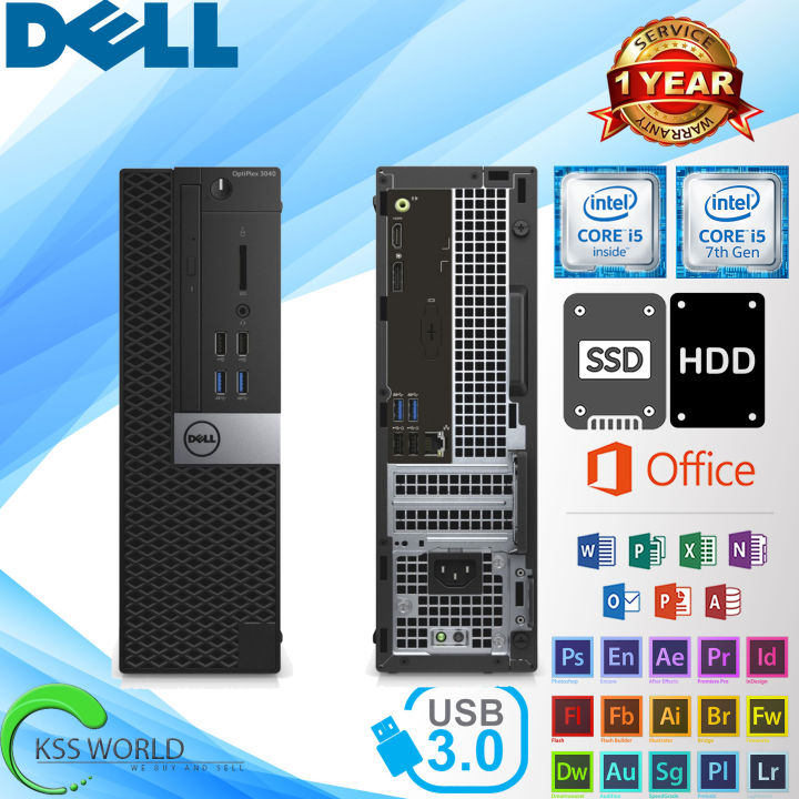 Desktop Dell 3040/3046/3050 - Intel Core i5 6thGen / 7thGen - 8Gb Ram ...