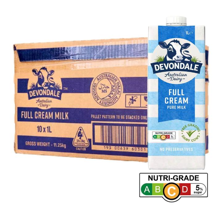 Devondale Full Cream Milk (10x 1L) - Case | Lazada Singapore