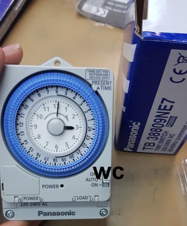 PANASONIC TIMER SWITCH เครื่องตั้งเวลา รุ่น TB38809NE7 นาฬิกาตั้งเวลา ...