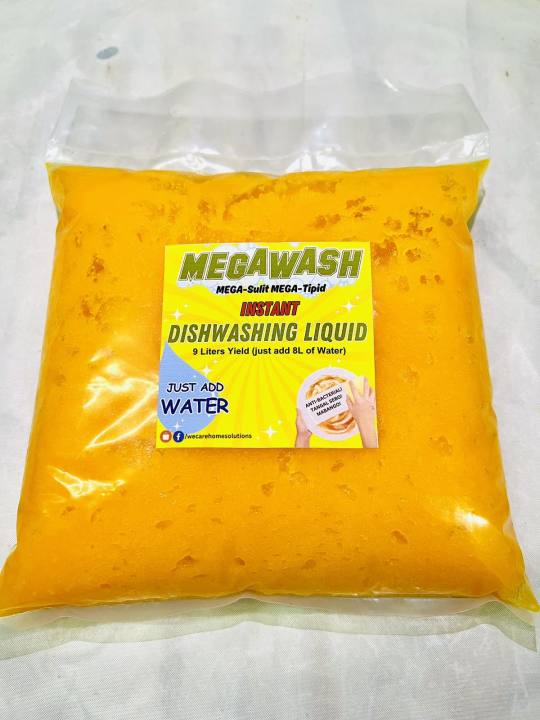 MEGAWASH Instant DIY Dishwashing Liquid 9 Liters Yield | Lazada PH