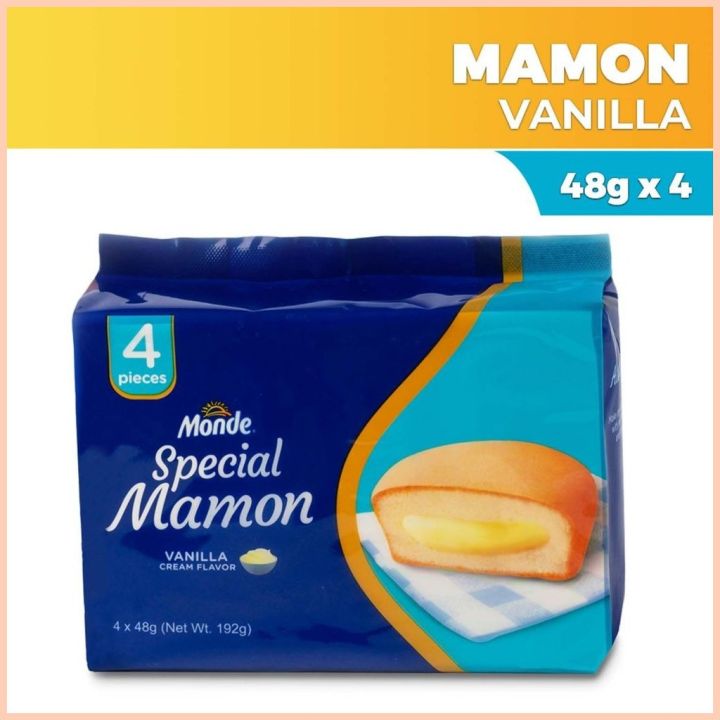 Monde Special Mamon Vanilla Cream Filling 48g x 4 | Lazada PH