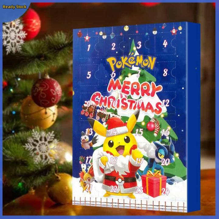 Pokemon Christmas Advent Calendar Box Figure Toys Pikachu Anime ...