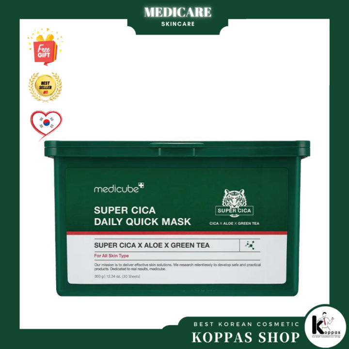 MEDICUBE Super Cica Daily Quick Masks (Vegan/30 Sheets) | Lazada Singapore