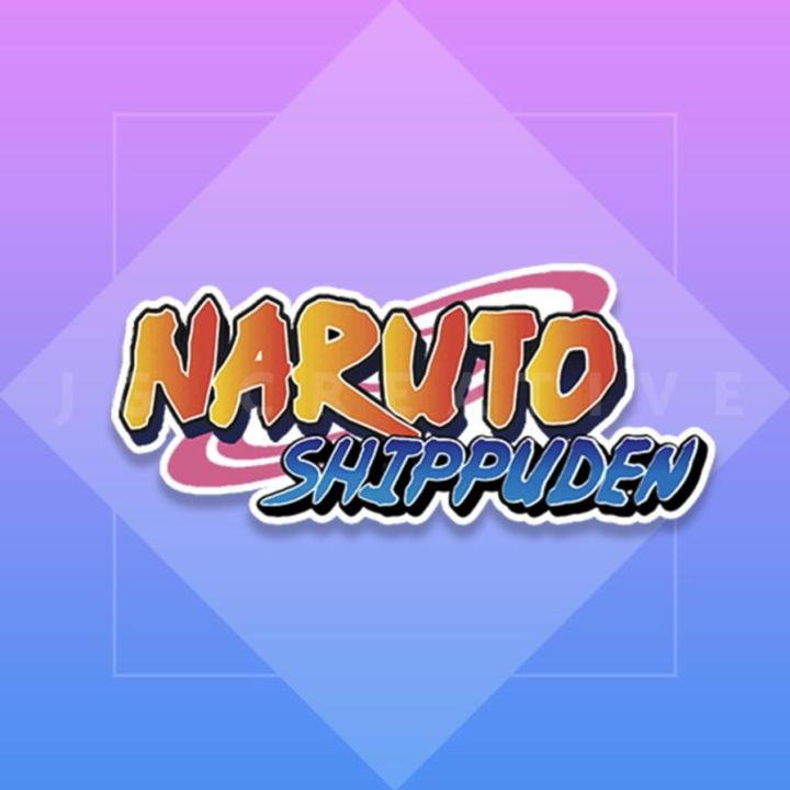 NARUTO SHIPPUDEN LOGO - Anime laminated vinyl sticker 100% waterproof ...