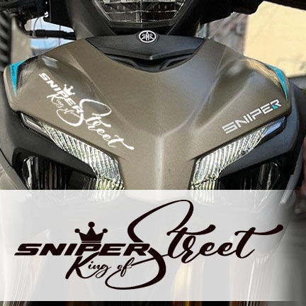 Yamaha Sniper Cut Out Sticker, Waterproof Sticker, Takbong Raider King ...